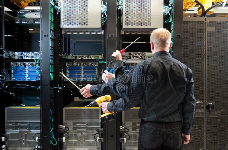 Network Server Installation Stock Image - Image of processor ...