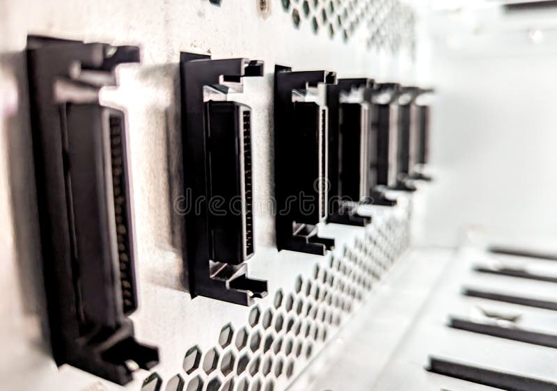 Network Server Ports stock photo. Image of empty, unit - 301566402