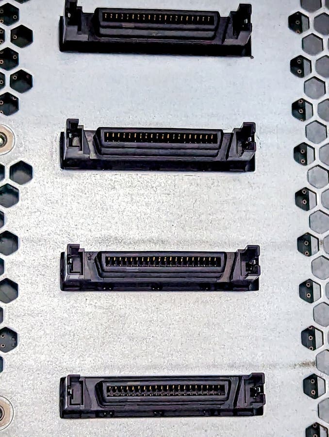 Network Server Ports stock image. Image of technology - 301566409