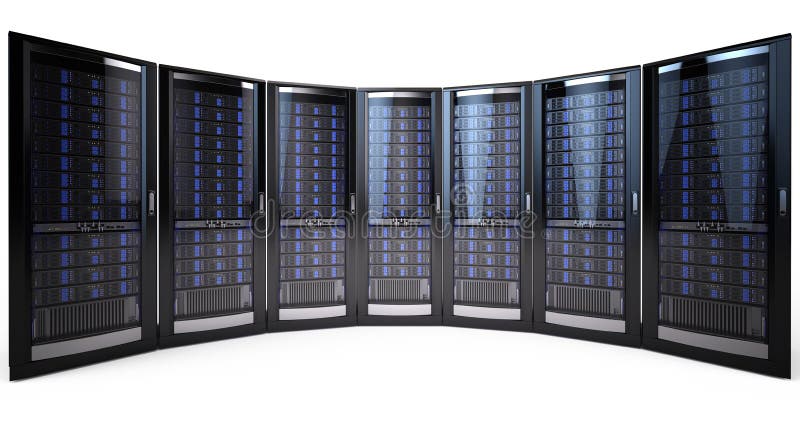 Server rack stock illustration. Illustration of online - 21100691