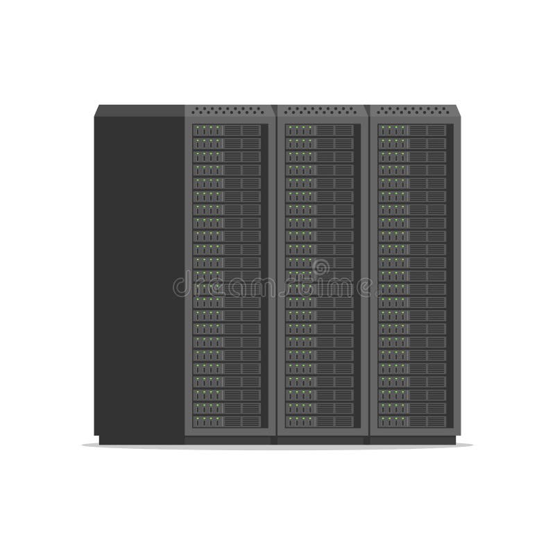 Network server racks stock vector. Illustration of datacenter - 120565272