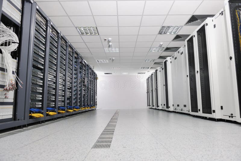 Network server room stock photo. Image of display, cluster - 17435322