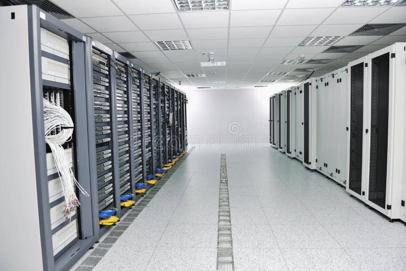 Server room interior stock image. Image of mainframe - 25391933