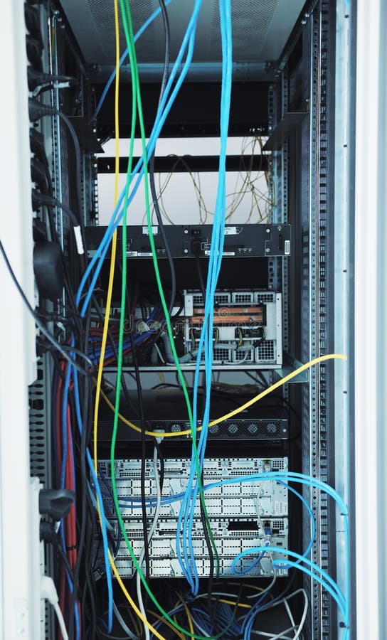 Network server room stock image. Image of connection - 22337547