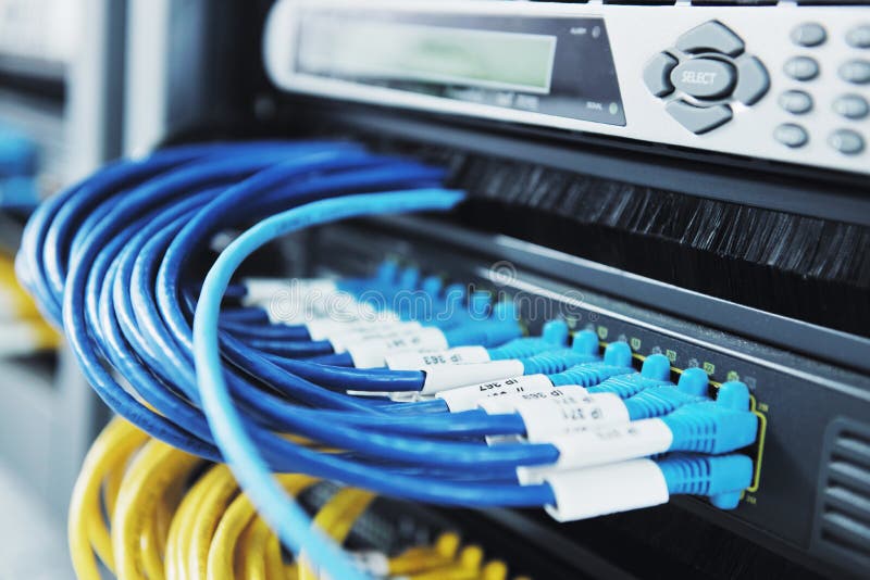 Network Server Cable Management Stock Photo - Image of cables, capacity ...