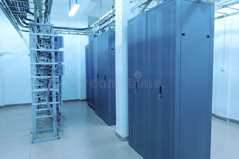 Network server room stock photo. Image of modern, array - 28328090