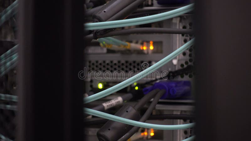 Network Server Room with Computers for Digital Ip Communication. Stock ...