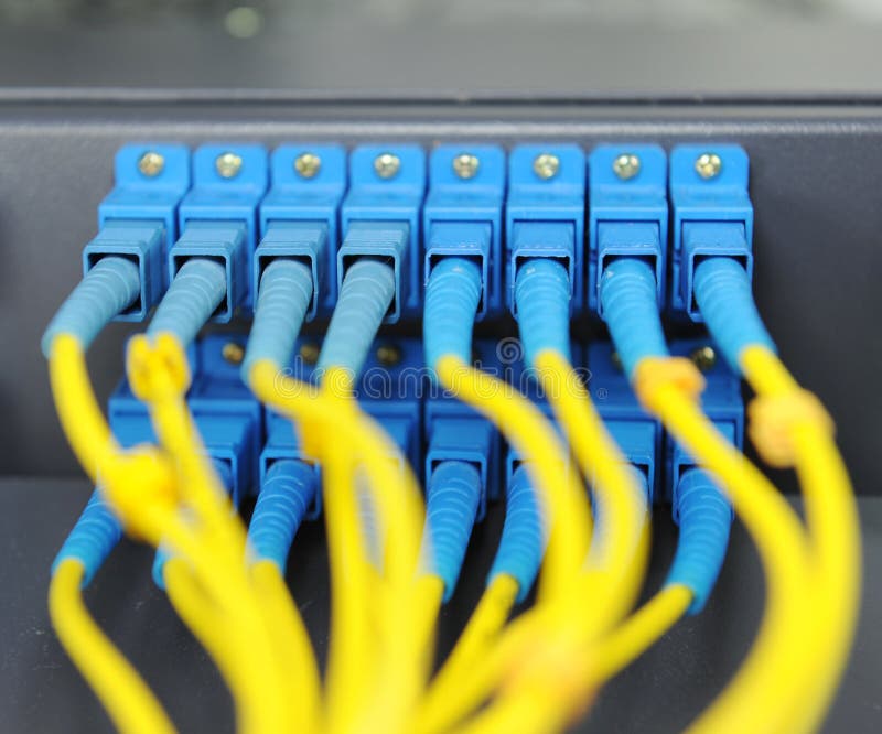 Network Server Room Routers Stock Image - Image of information, cable ...