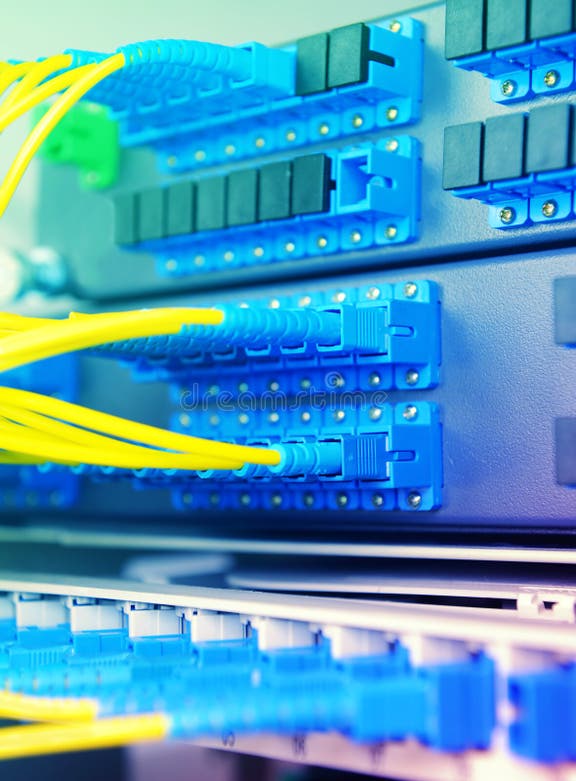 Network Server Room Routers Stock Photo - Image of hardware, equipment ...