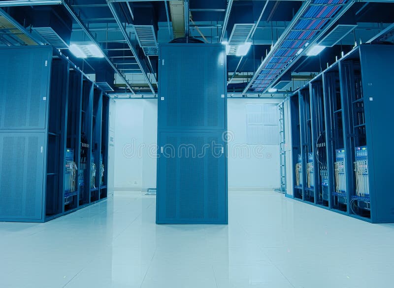 Server Room or Server Computers Stock Photo - Image of hardware ...