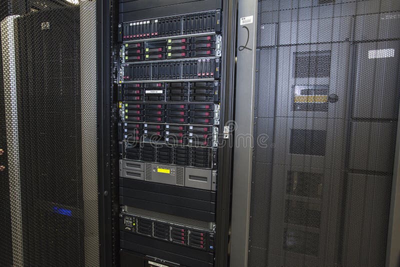 Network server room editorial photography. Image of domain - 54582517
