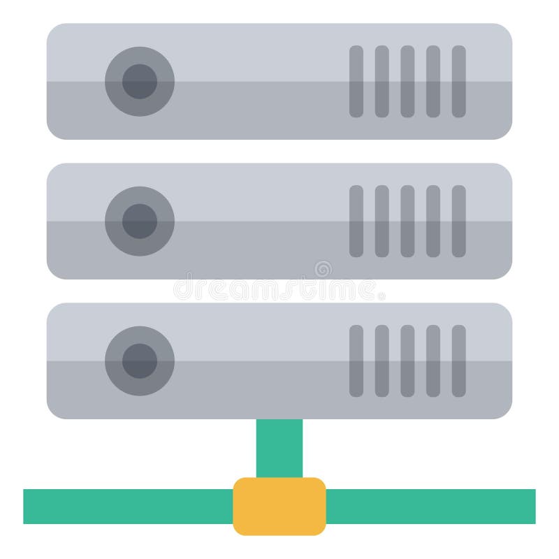 Network Server Storage Connection Stock Photo - Illustration of ...