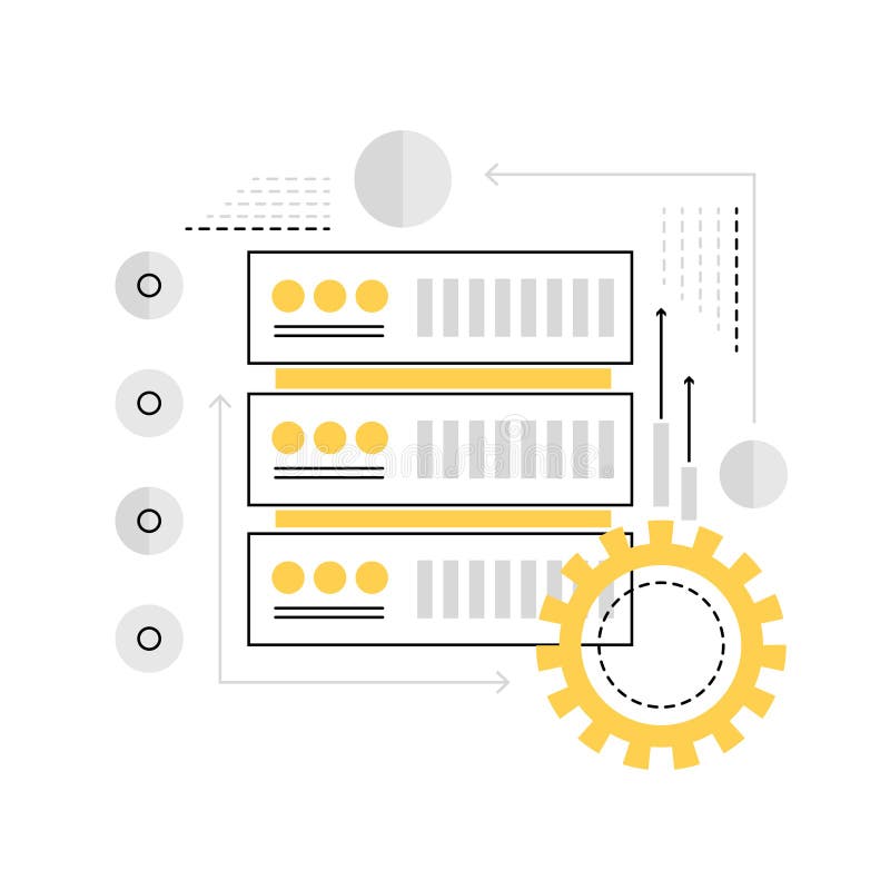 Network server technology stock vector. Illustration of upload - 291030663