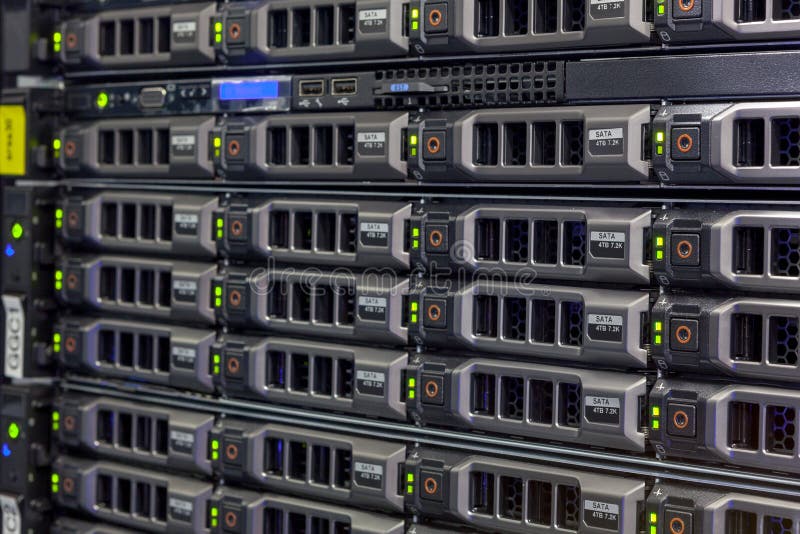 Network Servers in a Data Center. Tier III Carrier Neutral Data Center ...