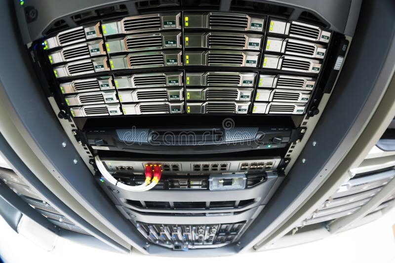 Network Servers In Data Room Domestic Room . Stock Photo - Image of ...