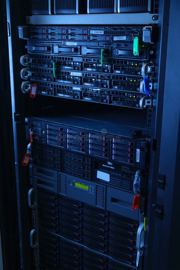 Network Servers in Data Room Domestic Room . Stock Photo - Image of ...