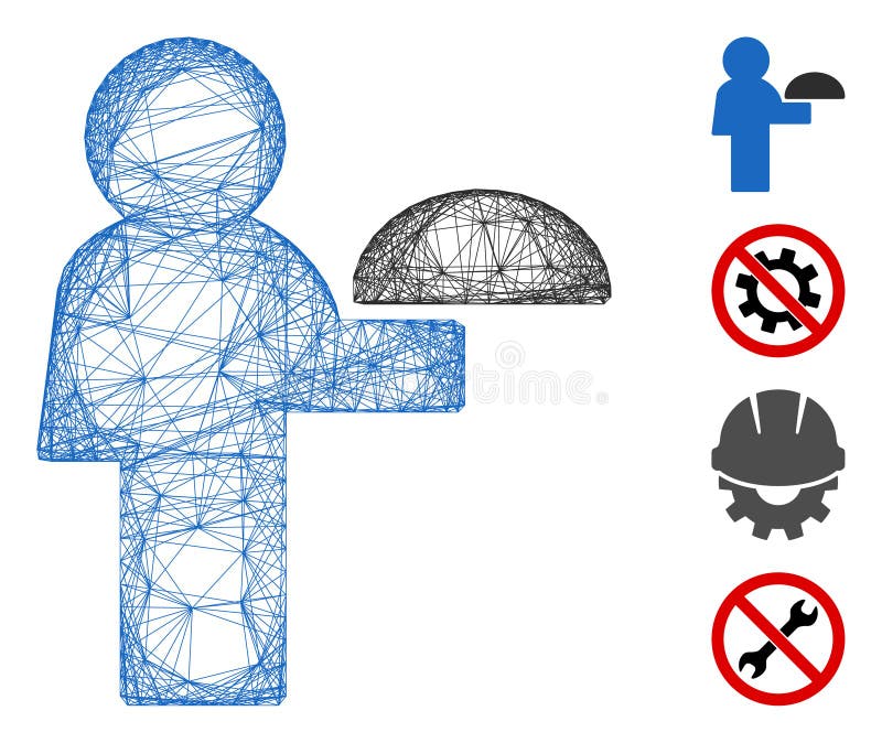 Network Service Vector Mesh Stock Vector - Illustration of lines ...