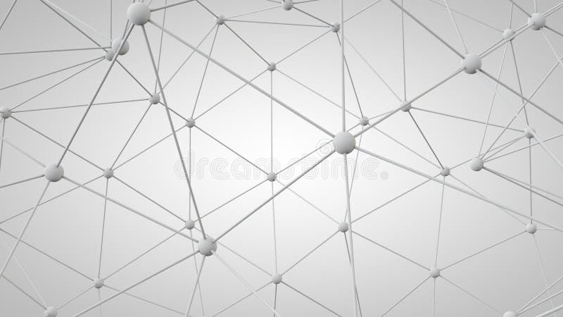 Network Shape. Abstract 3D Render Stock Illustration - Illustration of ...
