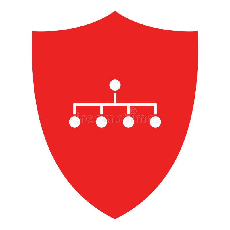 Network and shield stock vector. Illustration of network - 164439005