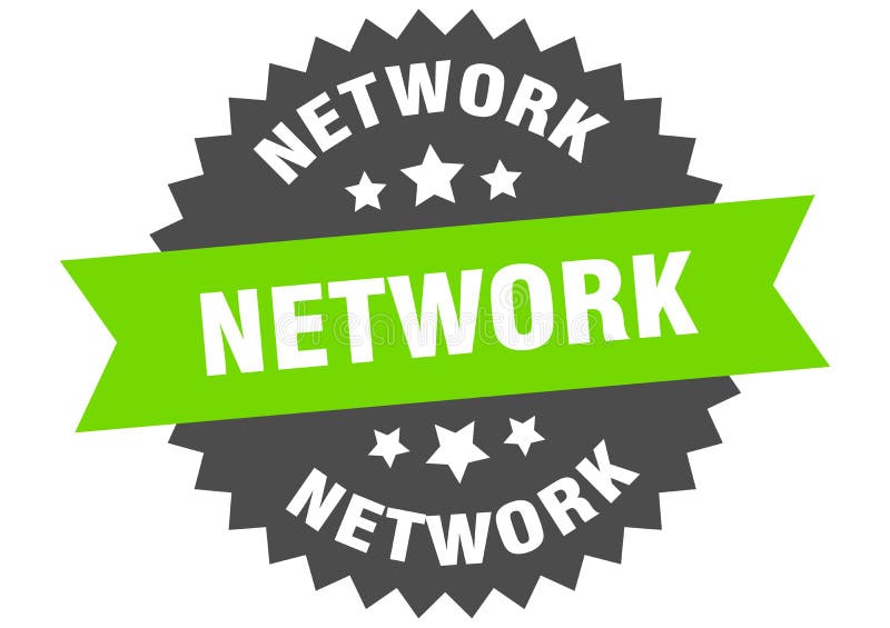 Network Sign. Network Circular Band Label. Network Sticker Stock Vector ...