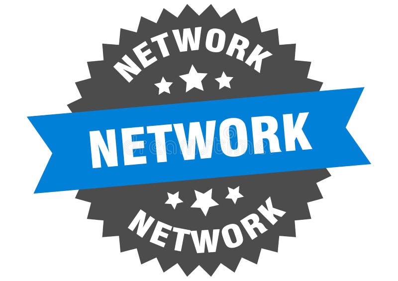 Network Sign. Network Circular Band Label. Network Sticker Stock Vector ...