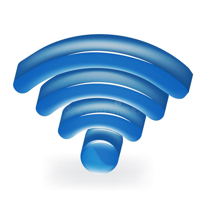 Network signal blue logo stock vector. Illustration of business - 97412844