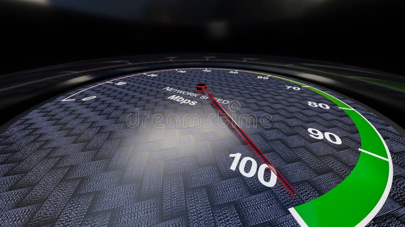 Network speed indicator stock illustration. Illustration of ...