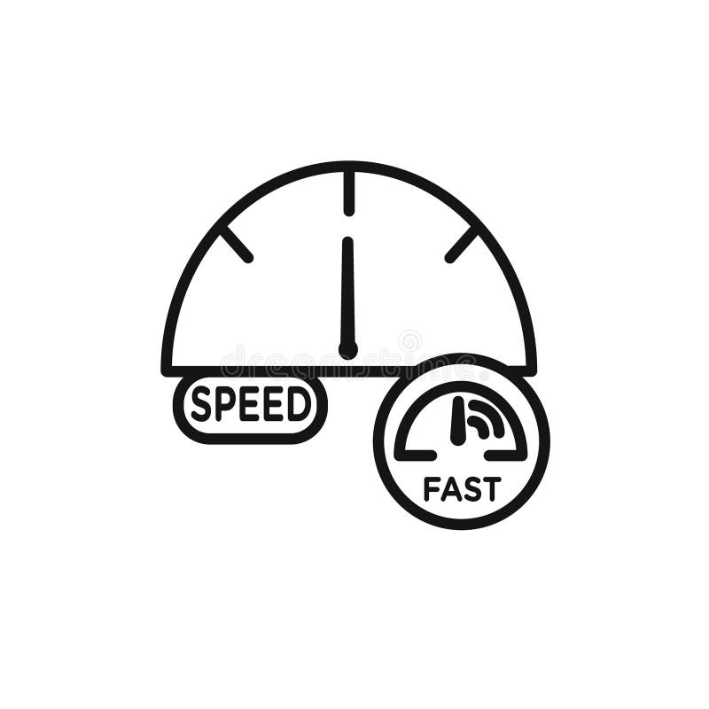Network Speed Test Icon Vector Set Collection for Web Stock ...