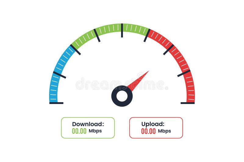 Network Speed Test Meter Stock Illustrations – 3,018 Network Speed Test ...