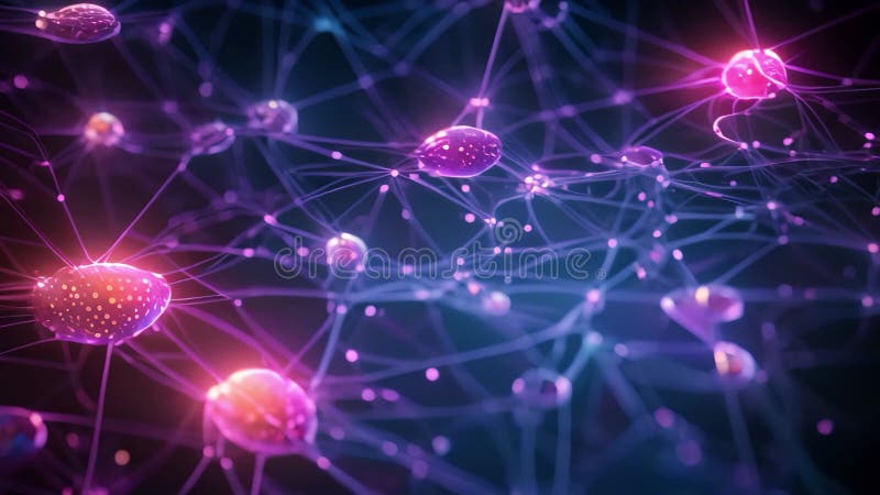 Network of Spheres with Interconnected Pathways and Dynamic Movements ...