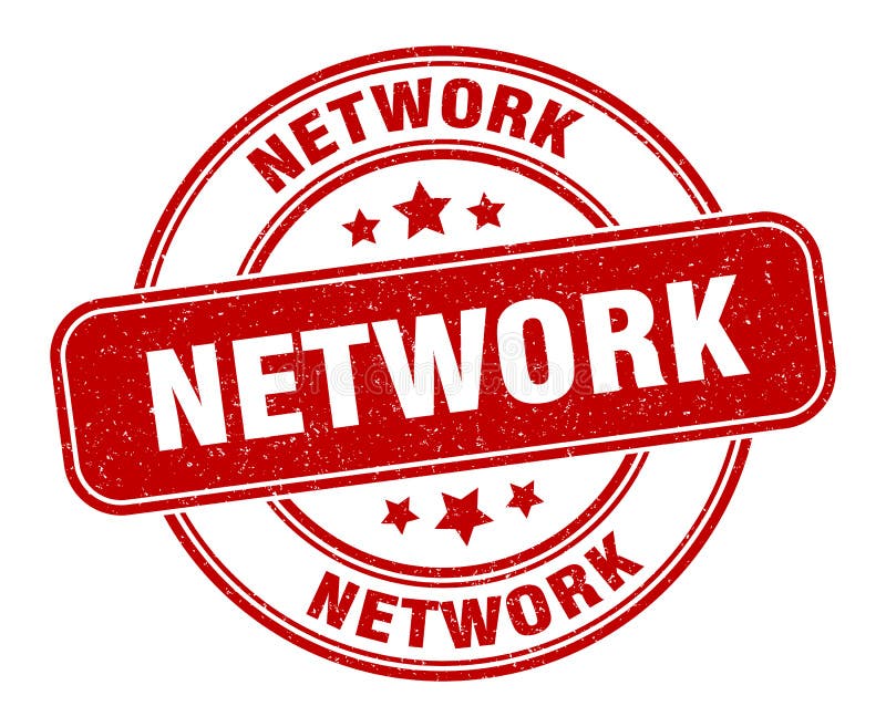 Network Stamp. Network Round Grunge Sign Stock Vector - Illustration of ...