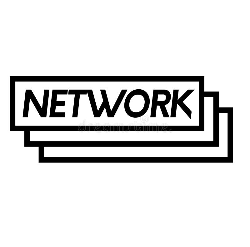 Network stamp on white stock vector. Illustration of access - 124381610