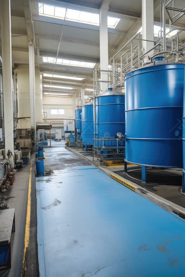 A Network of Steel Sentinels, these Tanks Stand Guard within the Indoor ...