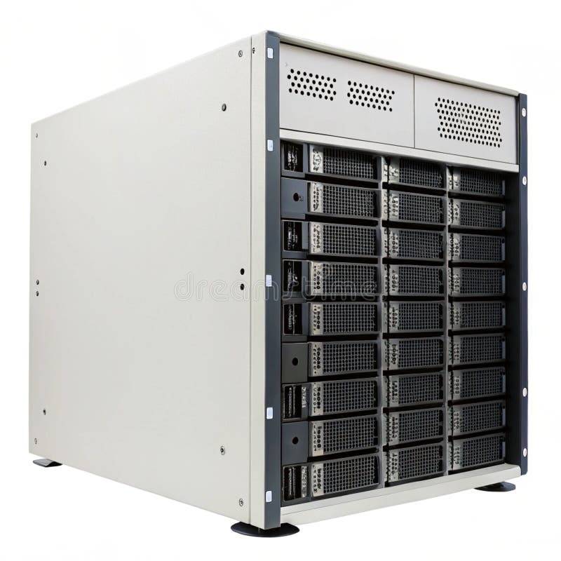 Network Storage Array on Transparent Background Stock Illustration ...
