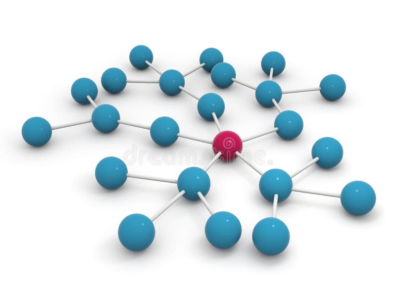 Network structure balls stock illustration. Illustration of abstract ...