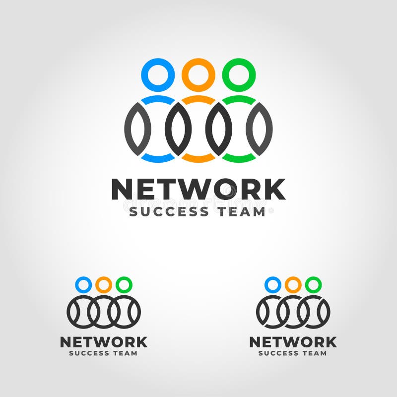 Network is a Successful Team Work Logo Stock Vector - Illustration of ...