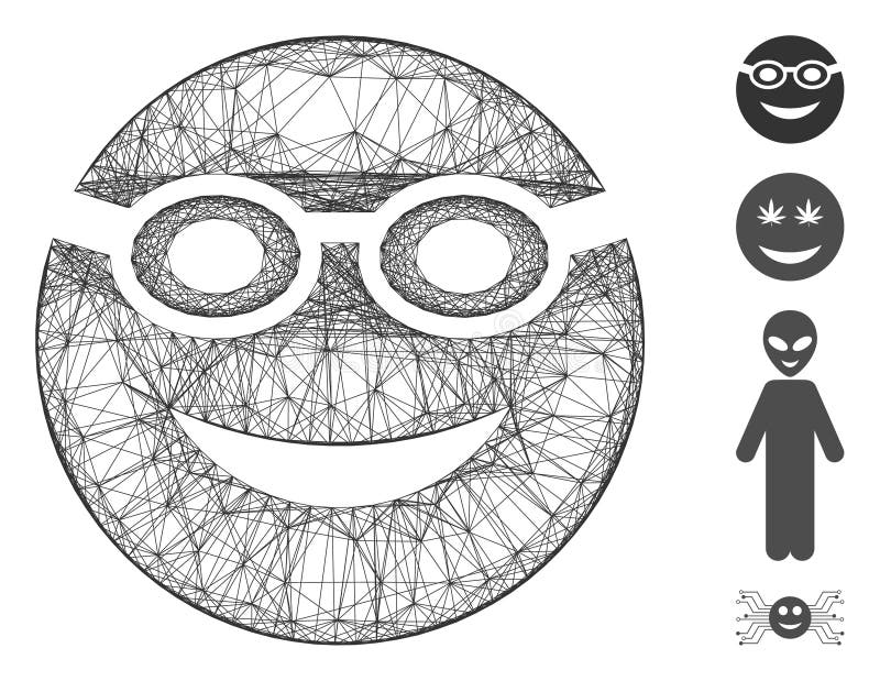 Network Swimmer Smiley Vector Mesh Stock Illustration - Illustration of ...