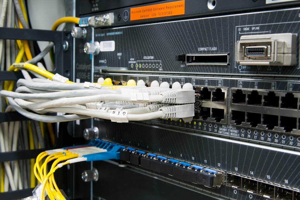 Network switch stock photo. Image of cord, network, firewall - 11592188