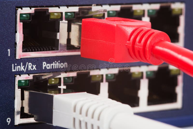 Network switch stock photo. Image of plug, technology - 23530754