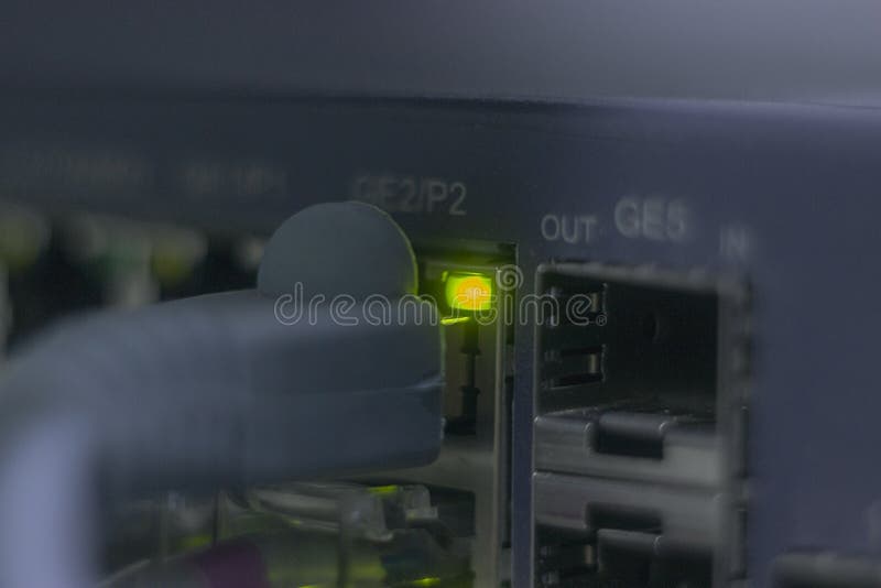 Network Switch and Ethernet Cables Stock Image - Image of computer ...