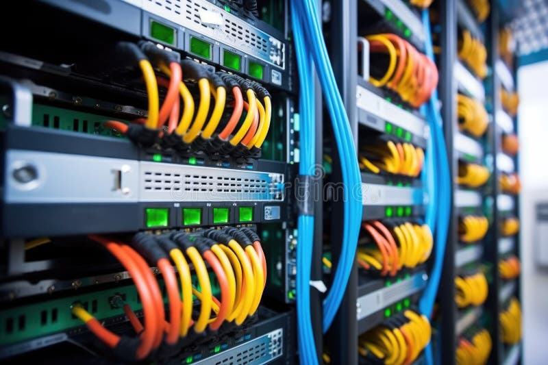 Network Switch with Ethernet Cables Plugged in Stock Image - Image of ... Network Switch with Ethernet Cables Plugged in Stock Image - Image of ...