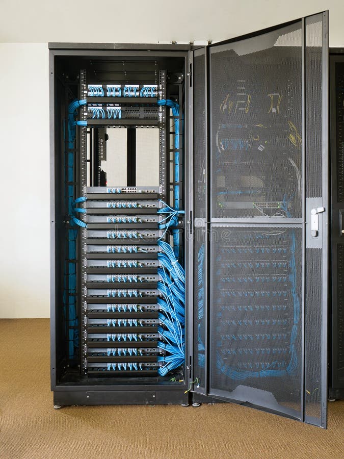 Network Switch setup stock photo. Image of business - 104034314