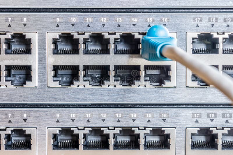 Network Switch stock image. Image of digital, cables - 44882045
