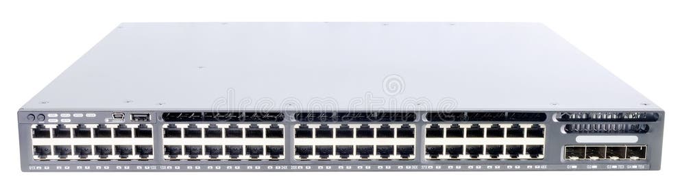 Network switch front view stock photo. Image of switch - 71600024