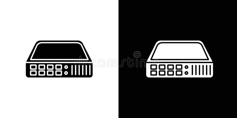 Network Switch Icon Isolated Flat Vector in Outline Stock Vector ...