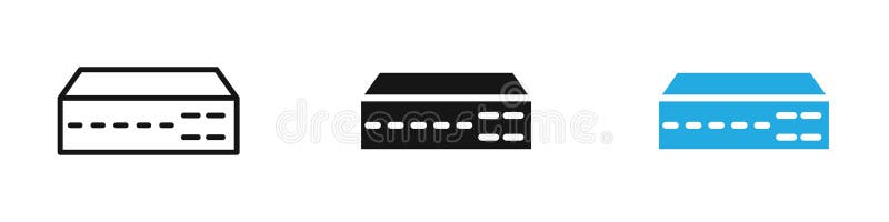 Network switch icon vector stock illustration. Illustration of hardware ...