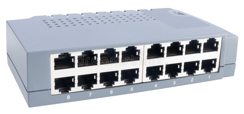 Network switch stock photo. Image of port, ethernet, device - 55130046