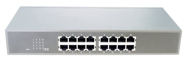 Network switch front view stock photo. Image of switch - 71600024