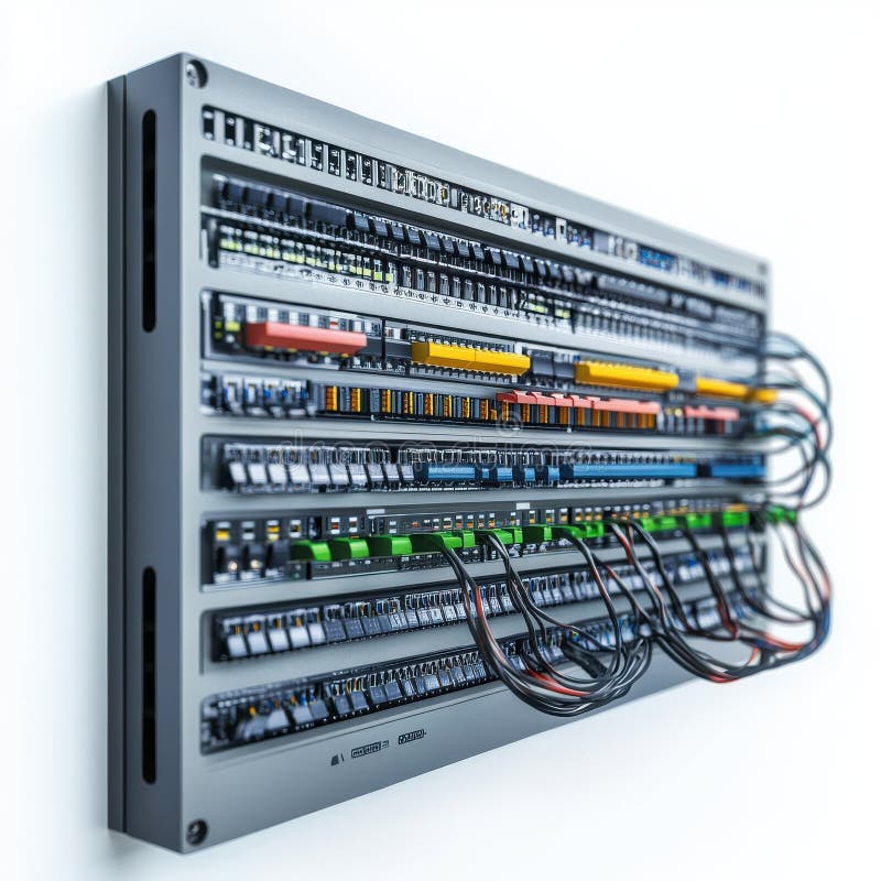 A High-performance Network Switch Isolated on White Background Stock ...