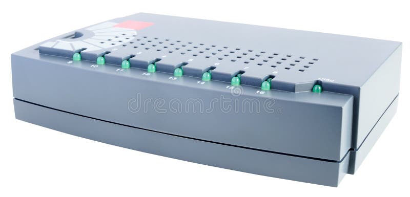 Network switch front view stock photo. Image of switch - 71600024